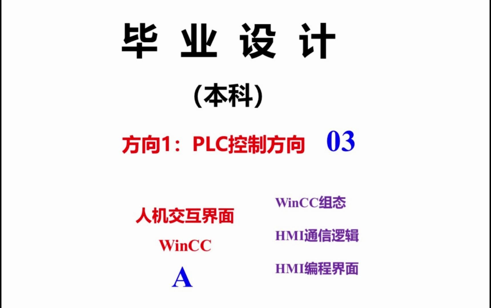 PLC控制方向 03人机交互界面A