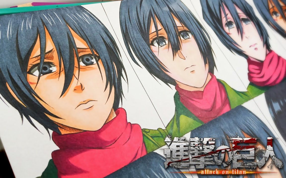 用12种动漫风格,能画出什么样的三笠阿克曼?