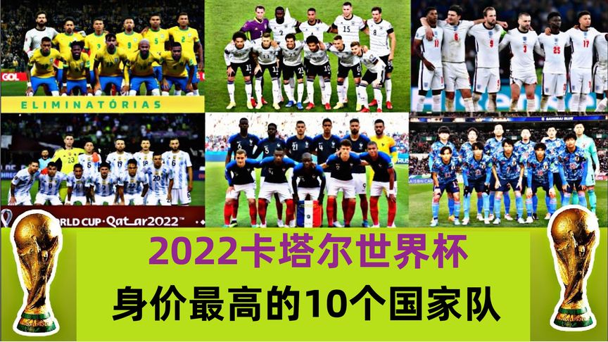 世界杯球迷必看!2022卡塔尔世界杯球队身价前十名!