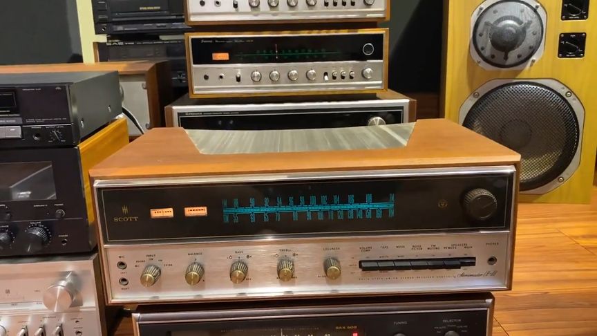Scott Lr88收扩机,采用2N3055金封管放大,声音纯净细节丰富