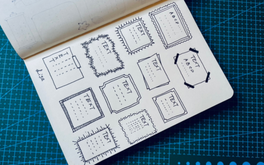 【禅绕画】手帐素材|11种手绘文本框画法 我是手帐省钱小能手