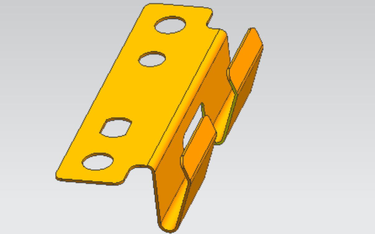 PressCAD五金模具设计弹片产品展开工艺排样