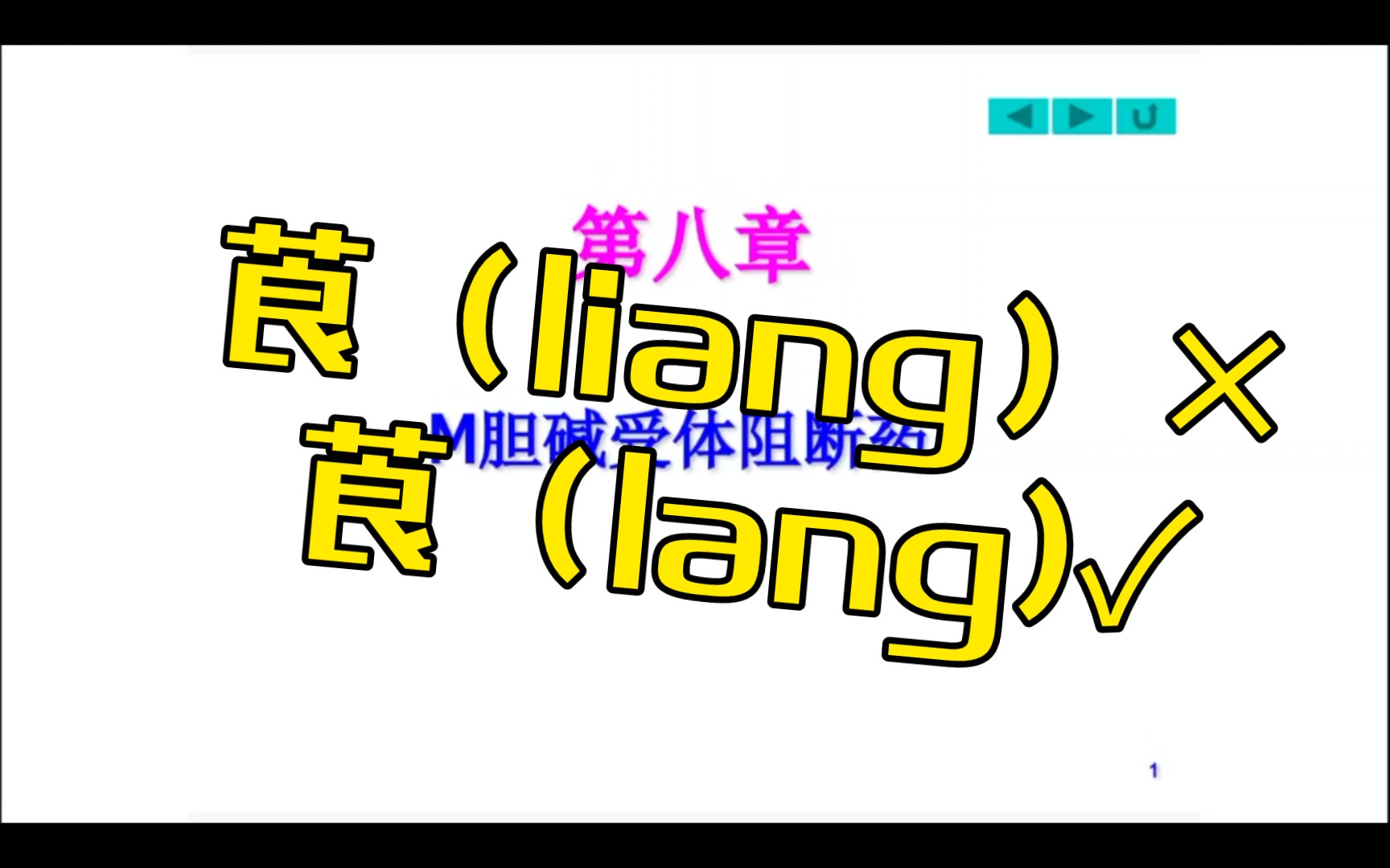 【Medidoc医学课】药理学第八章M受体阻断剂重点内容讲解