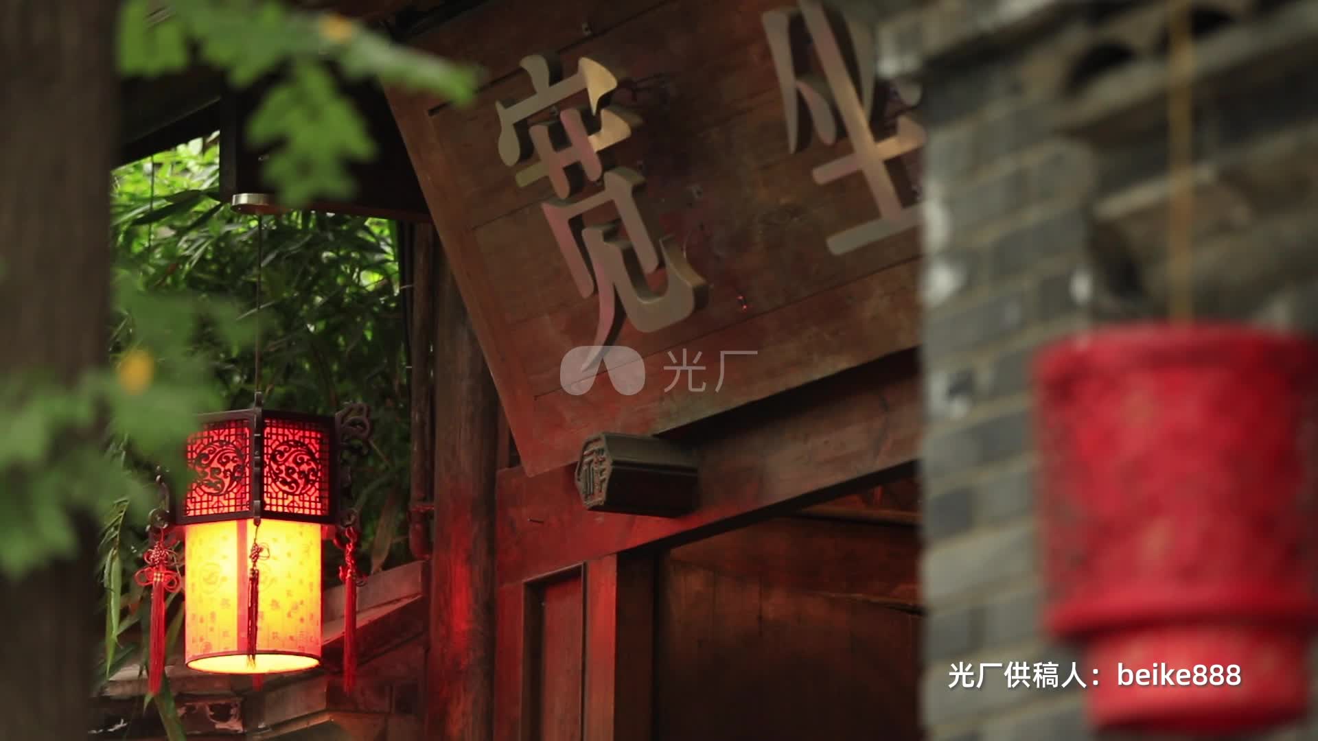 成都宽窄巷子商业街文化街拍视频素材