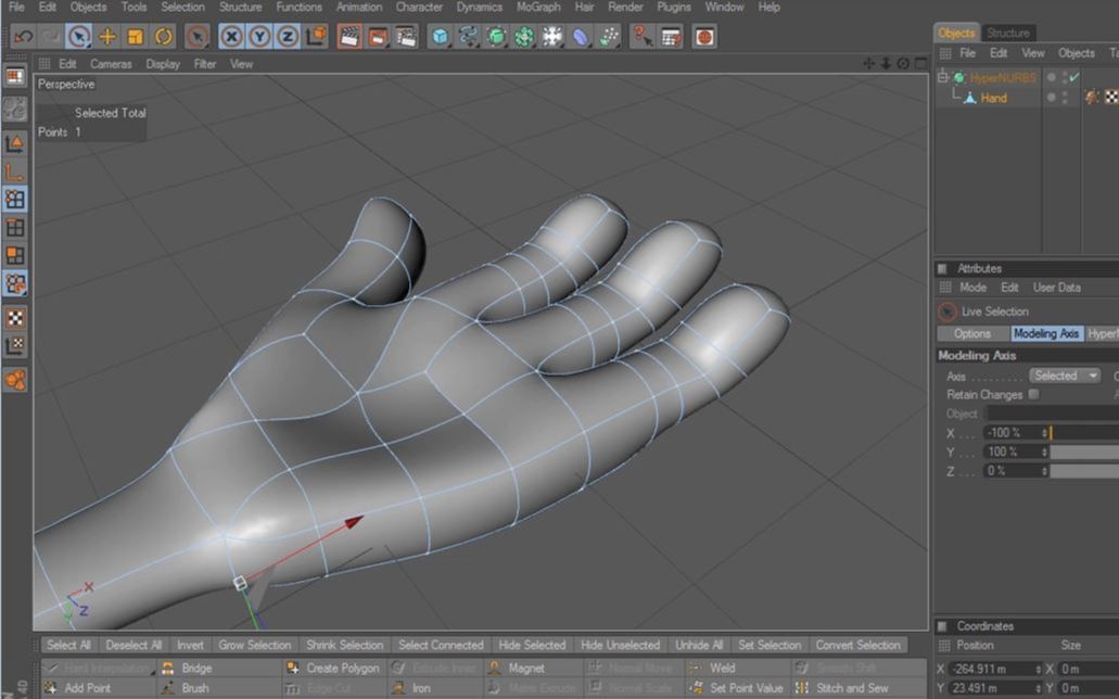 C4D 卡通角色手建模 Cinema 4D - Model a Cartoon Hand