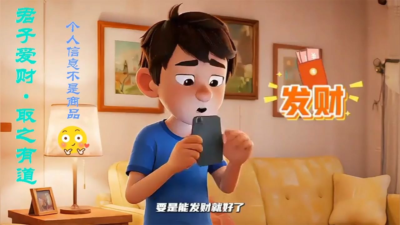 《君子愛財・取之有道~個人信息不是商品》安全教育・普法動漫短片