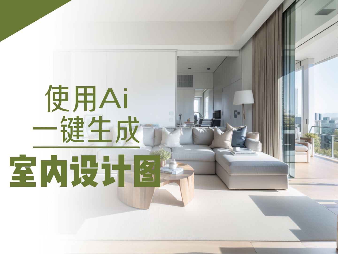 使用AI一键生成室内设计图!(教程附工具)新手小白也能学会!