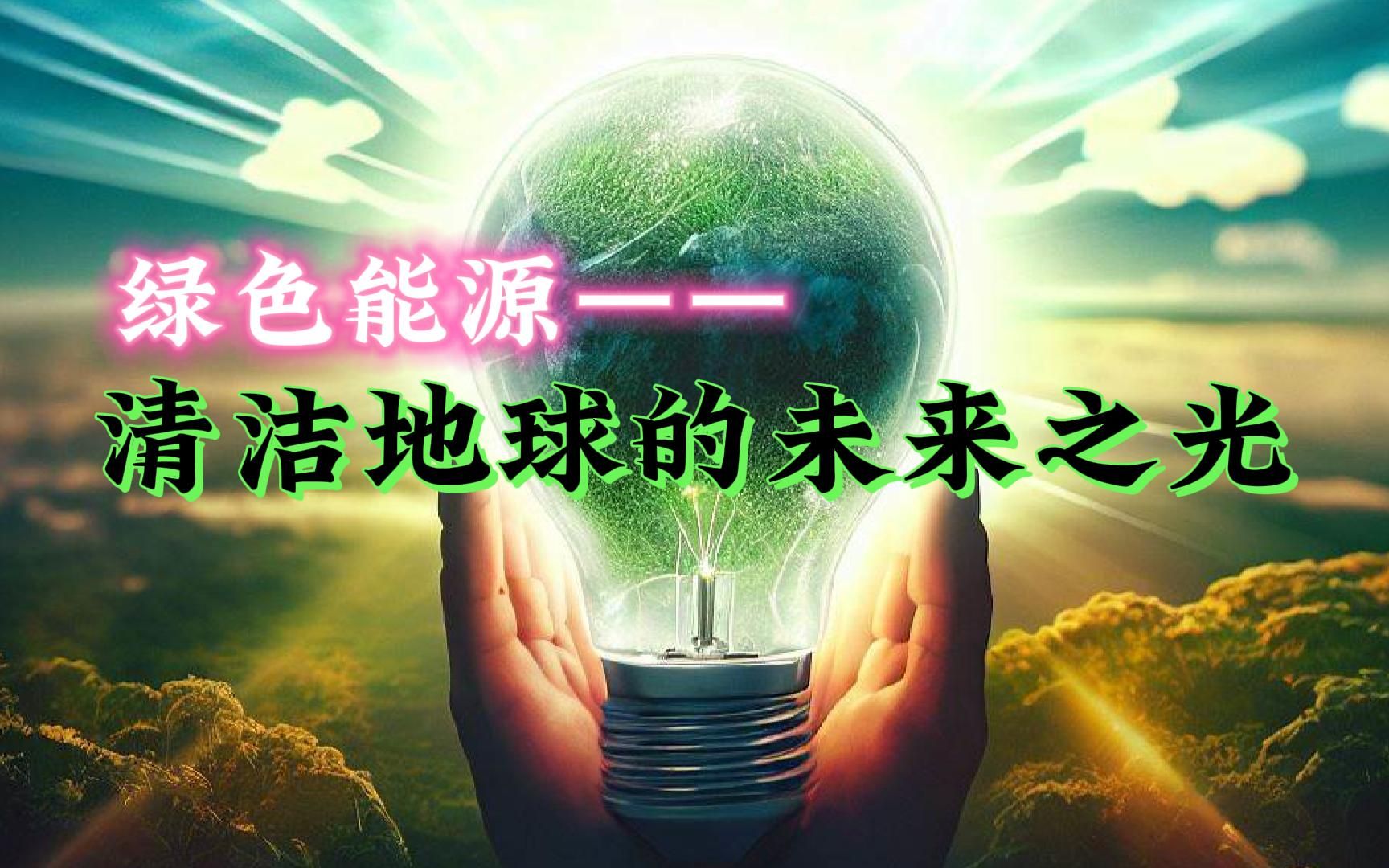 绿色能源:清洁地球的未来之光!