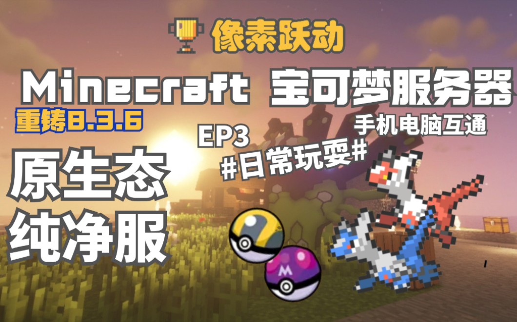 我的世界 宝可梦原生态服务器!来这个优秀的神奇宝贝服务器与大家...
