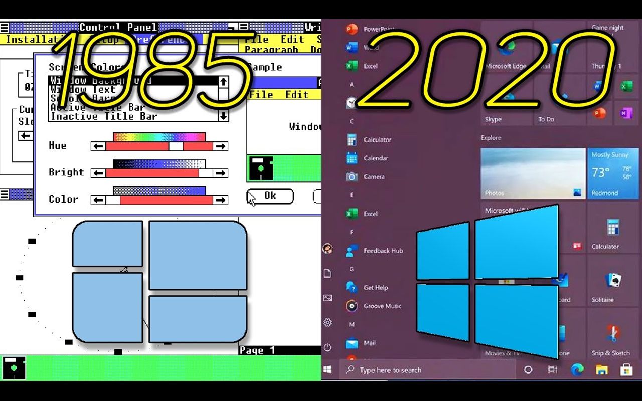 【进化史】微软 Windows 系统进化史 1985-2020