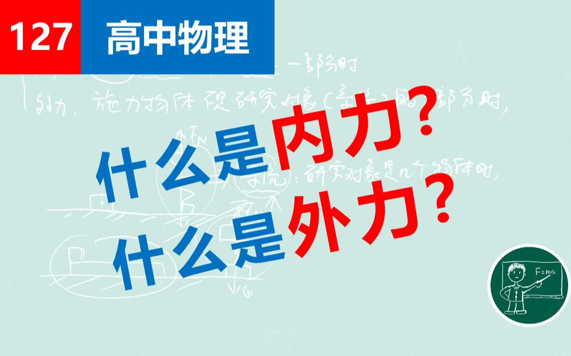 【高中物理】127什么是内力、外力?