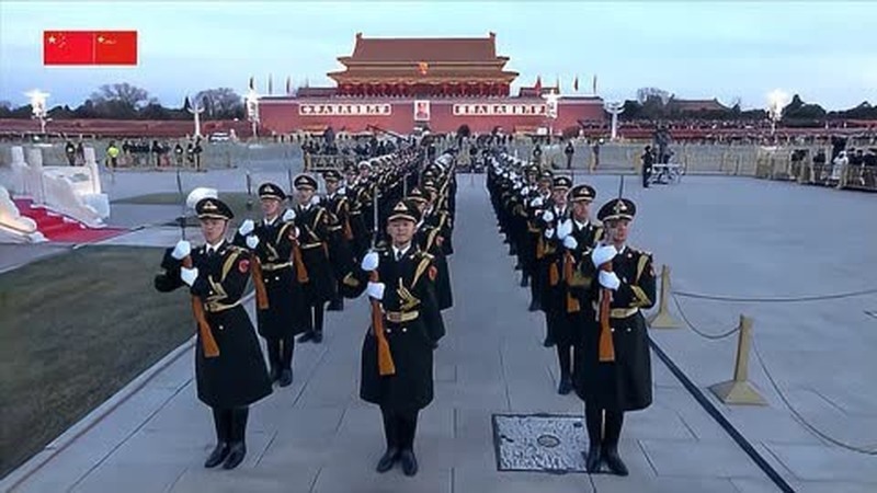2025年元旦天安门广场升旗仪式