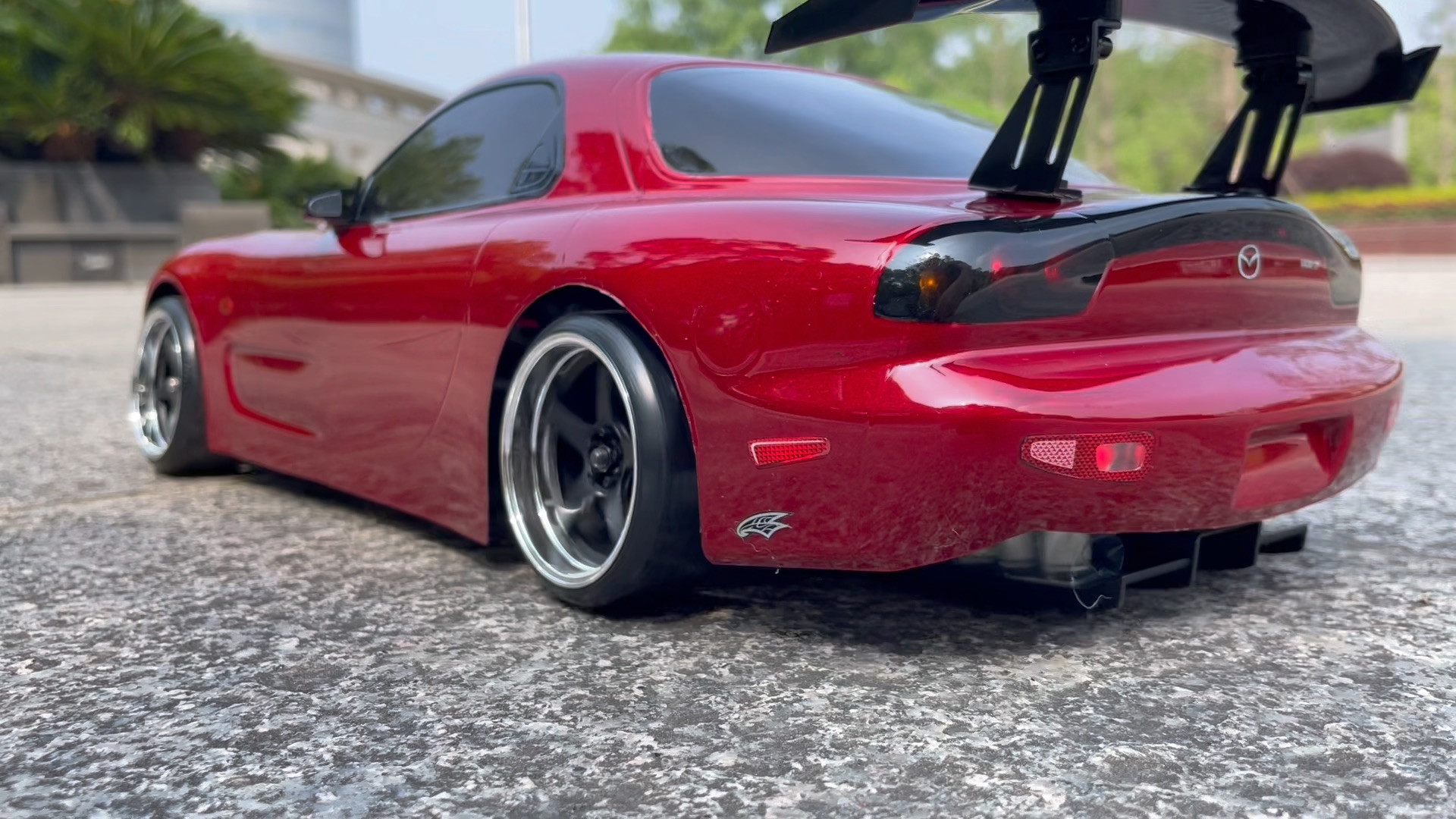 rc漂移车rx7落地,教你车壳制作过程