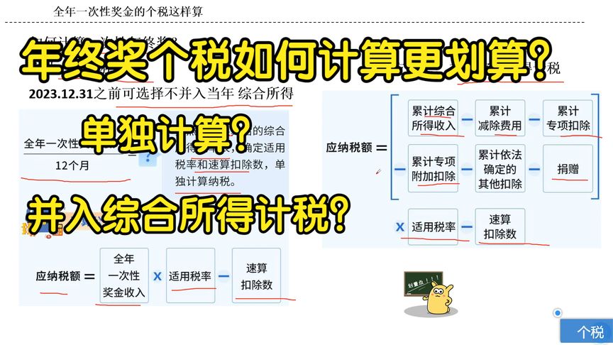 年终奖发了吗?年终奖个税如何计算更划算?2种方法应该选哪种?