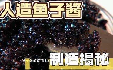 人工鱼子酱的制造揭秘,原来原料是粘稠的海带