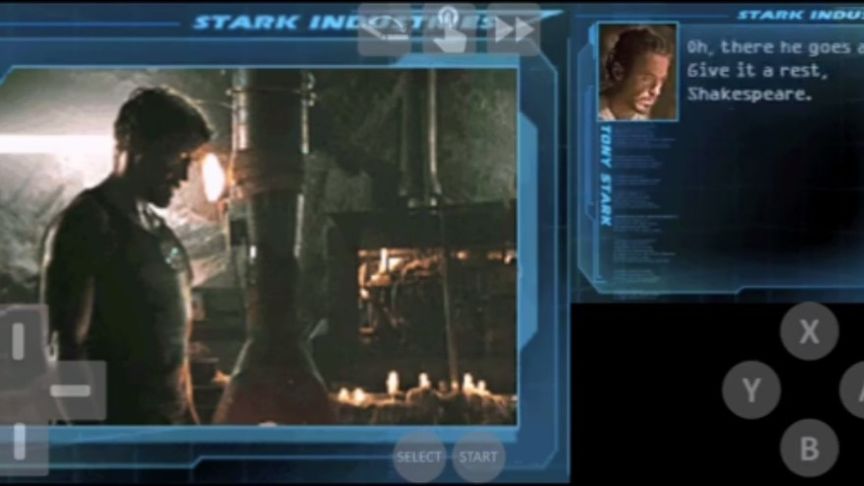 D哥演示安卓手机模拟NDS掌机平台经典动作冒险游戏《钢铁侠》