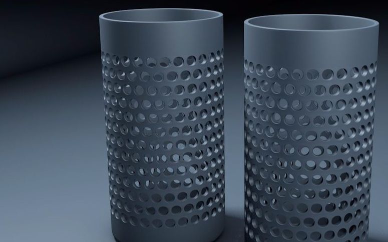 C4D建模练习 镂空材质 不靠贴图纯野生手工制作