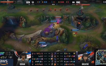 【lol全球总决赛】RNG血脉压制GEN