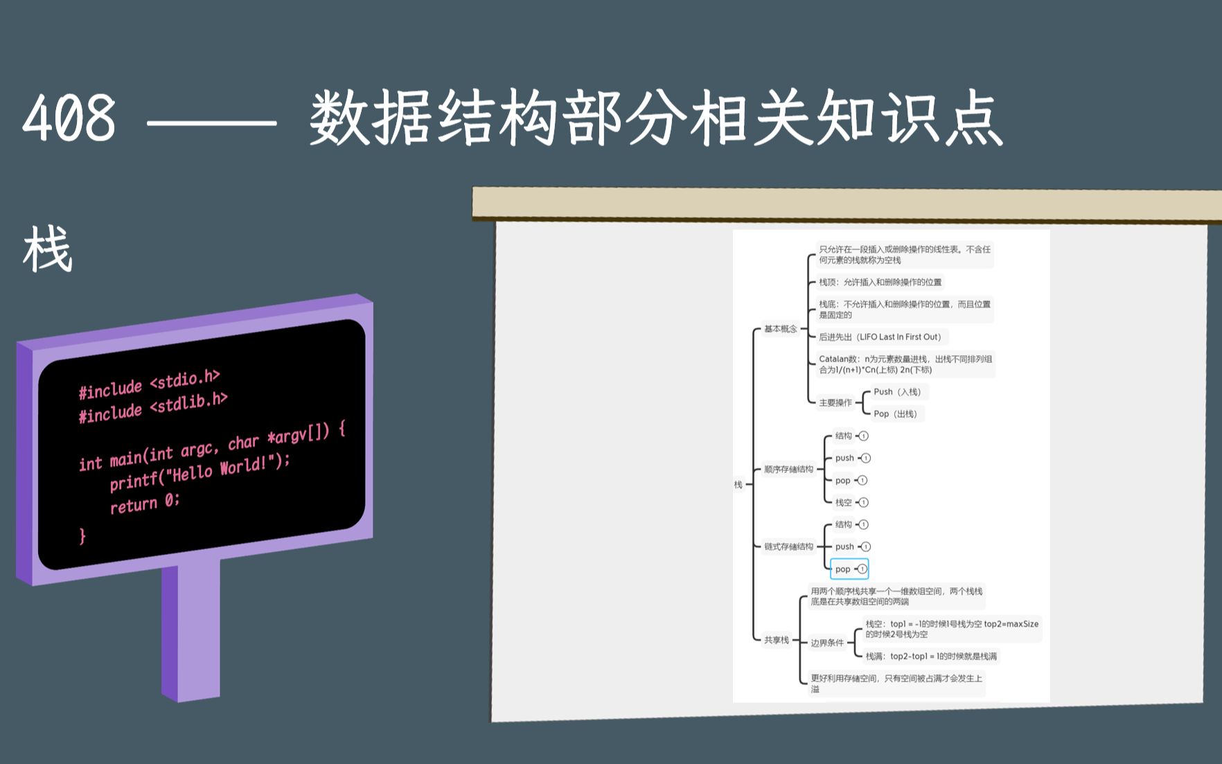 栈的基本概念_存储结构_共享栈