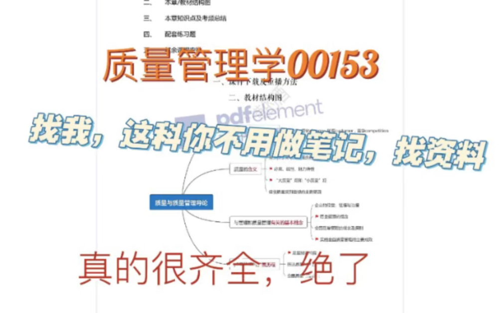 质量管理学00153资料