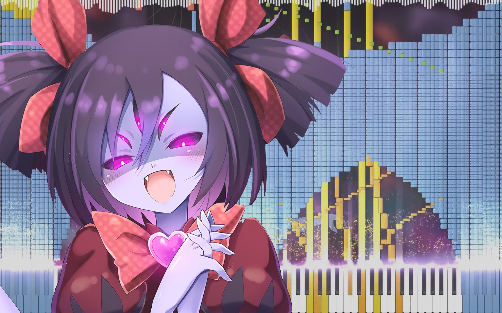 Undertale 传说之下 - Spider Dance 蜘蛛舞 不可能弹奏的钢琴谱面 7万+...