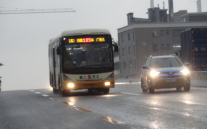 【广州公交POV】185路(已改线) 广州火车东站总站--->同德围(泽德花...