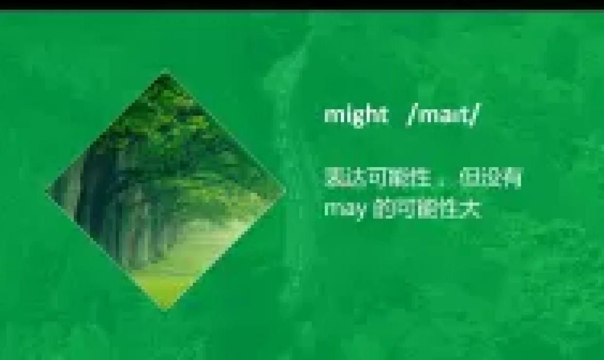 may 与 might 的区别