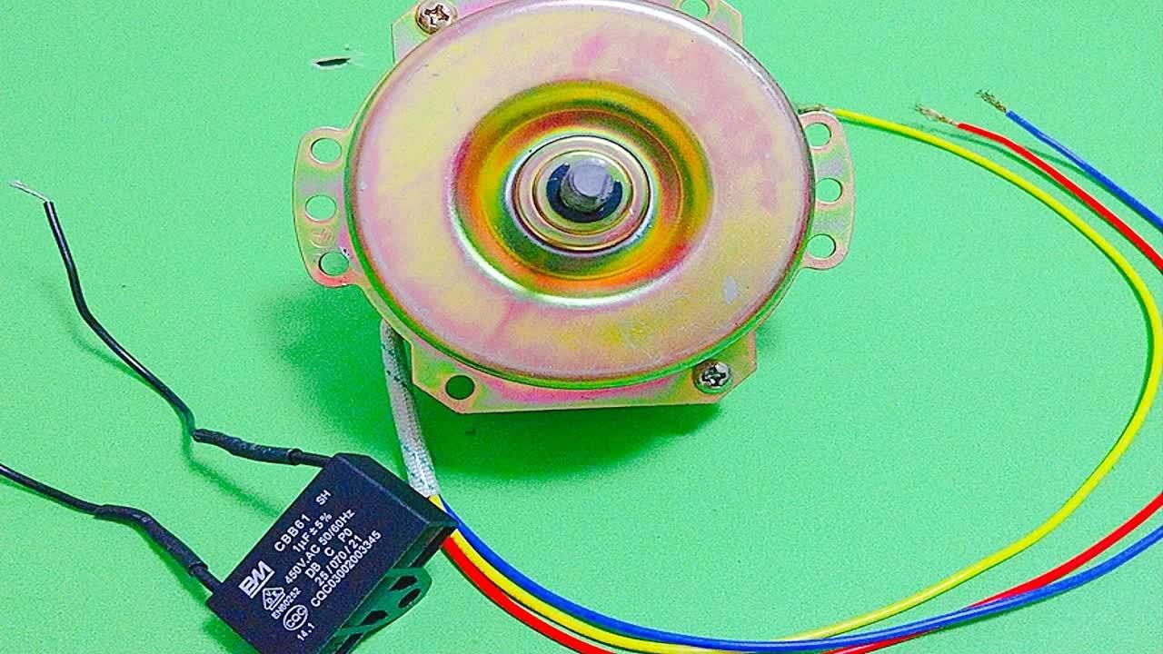 电机不转只会嗡嗡响,是这个小零件坏了,几毛钱换个配件就能修好