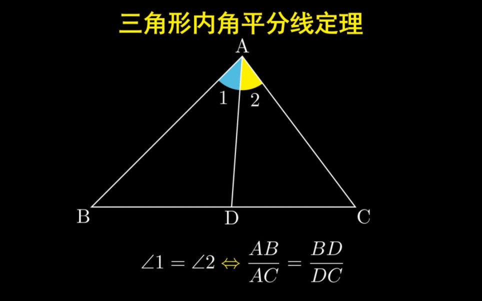 三角形内角平分线定理及证明