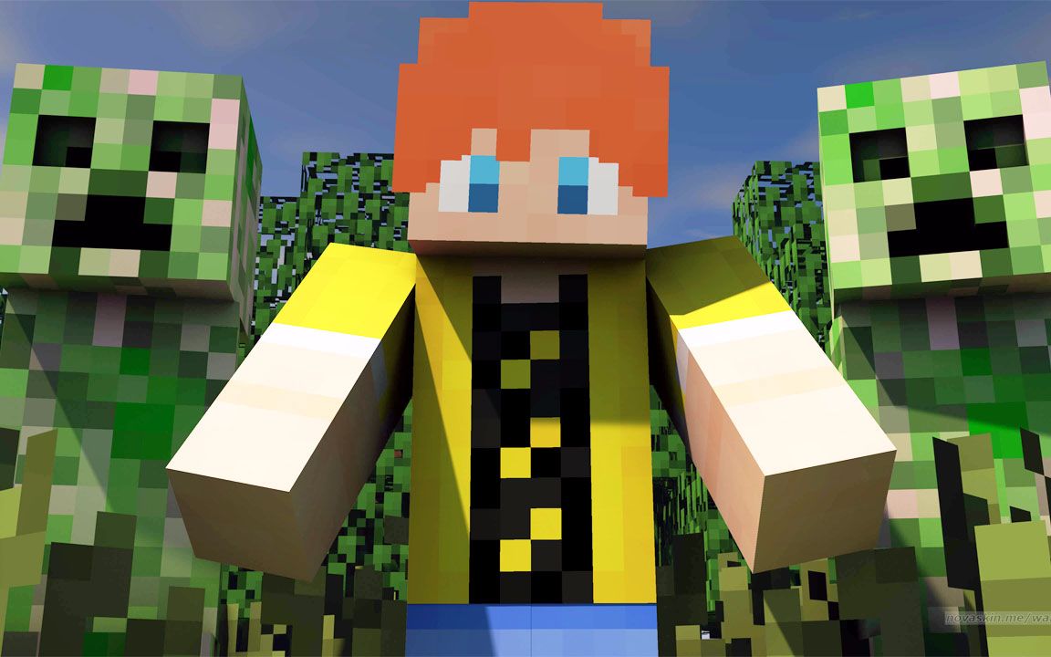 【60FPS】丝血挖床,击败黑客!我的世界起床战争MC小游戏PVP服务器