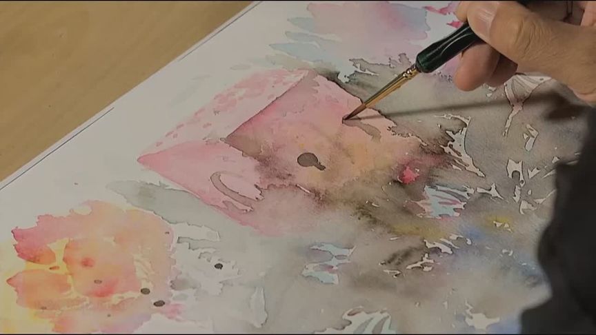 水彩画自学教程,顶级笔法全公开,艺术生抢着学的绘画教程