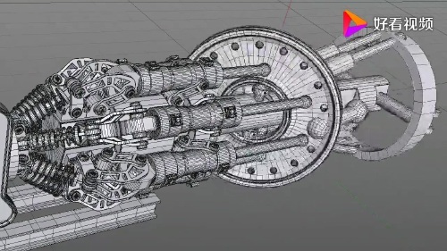 钻机试验臂构造,这个结构设计的真美!