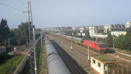 京广铁路 兰局兰段HXD3D-0396牵引Z278次(银川-北京西)良乡站2道通过