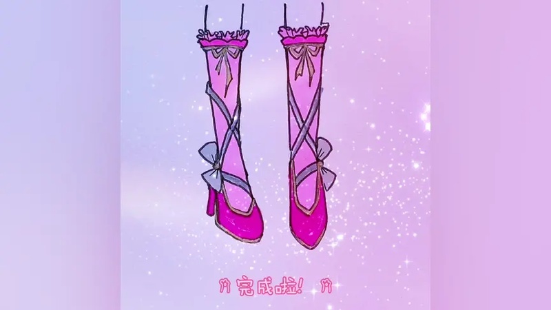 罗丽 公主 的丝带舞鞋 绘画过程 简笔画 叶罗丽精灵梦 手绘