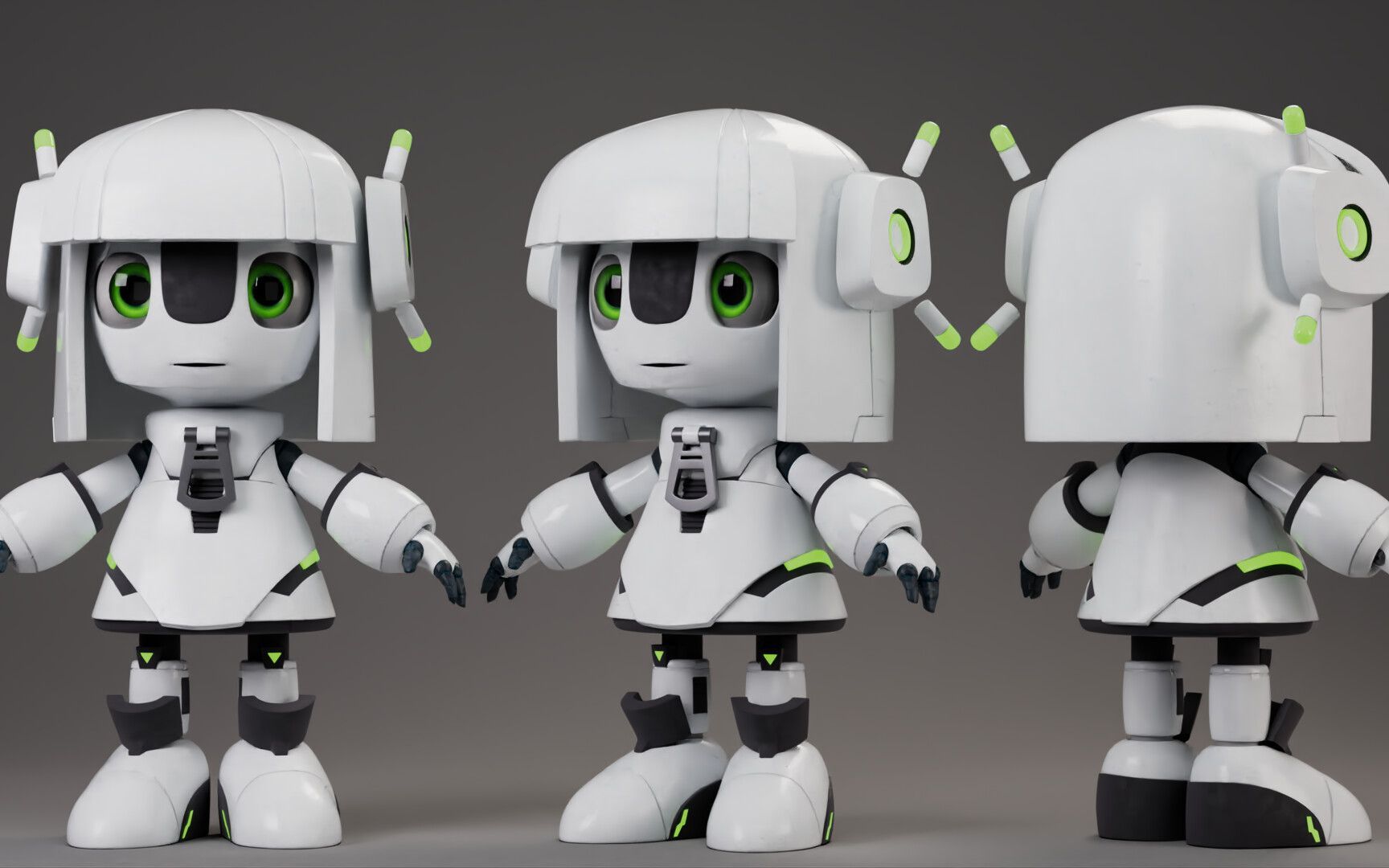 Maya小机器人建模,硬表面高模模型制作教程,新手小白也能轻松上手