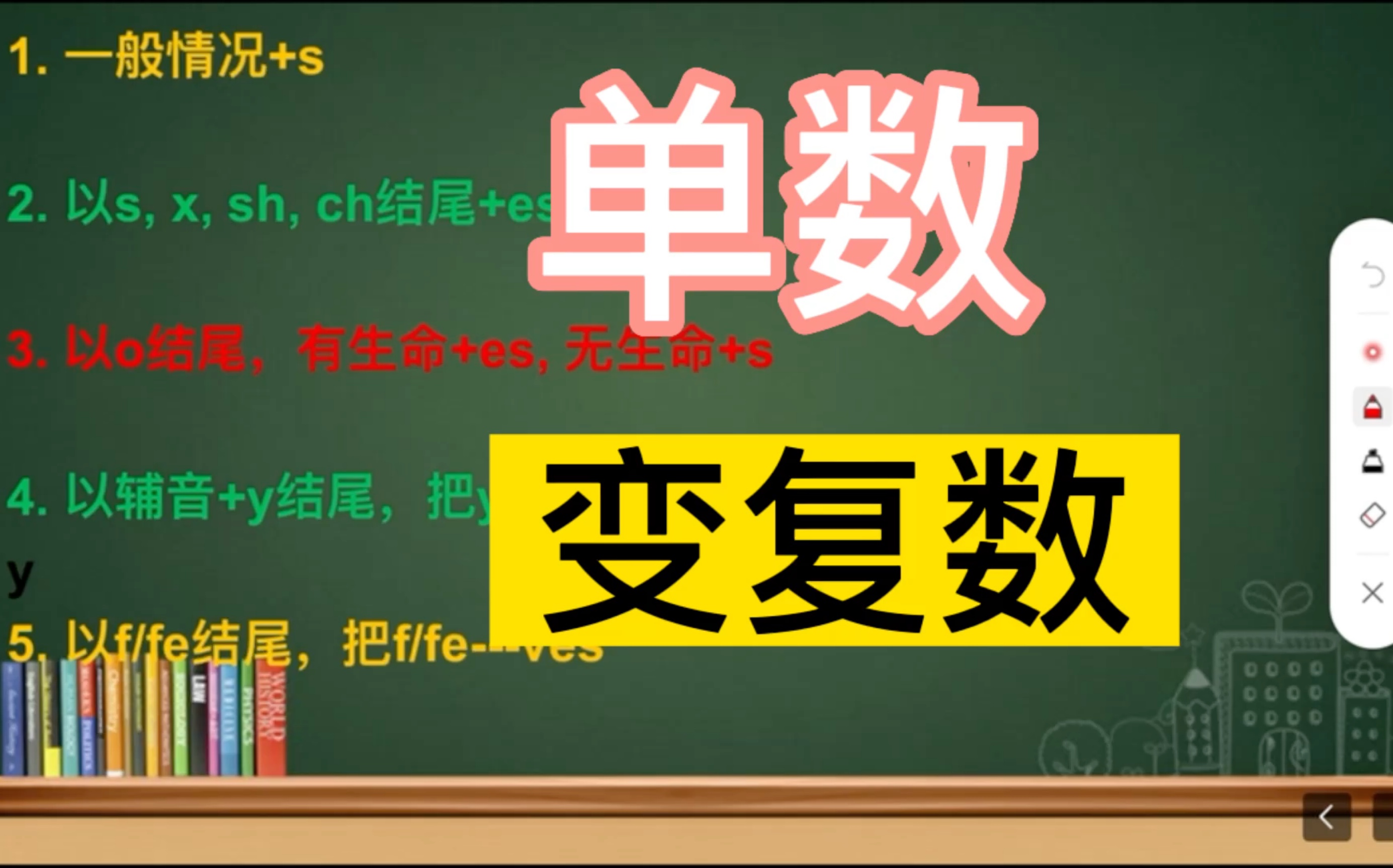 可数名词单数变复数