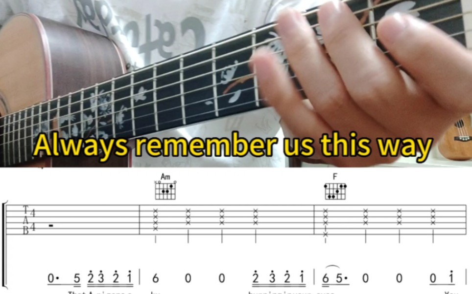 《Always remember us this way 》吉他谱弹唱