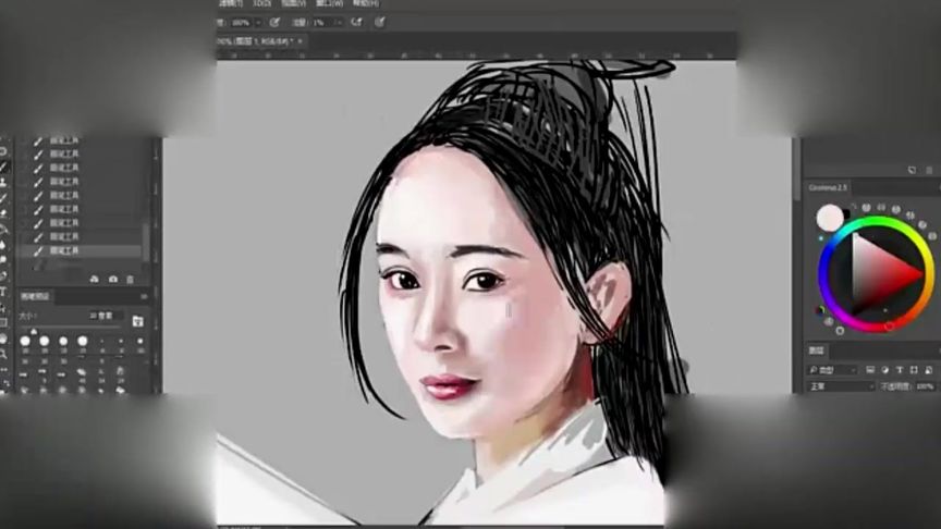 手绘视频:PS教程手绘