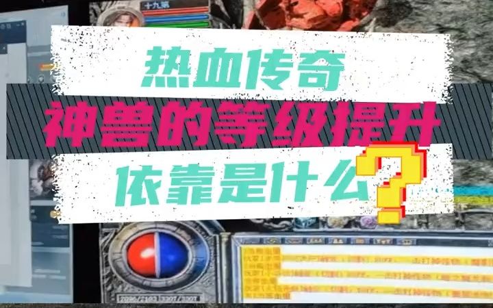 第14集:热血传奇不为人知的秘密“神兽升级依靠的是什么因素”?