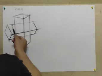 杜老师素描基础教程13-穿插体的画法
