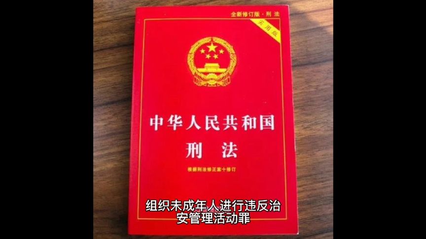 组织未成年人进行违反治安管理活动罪