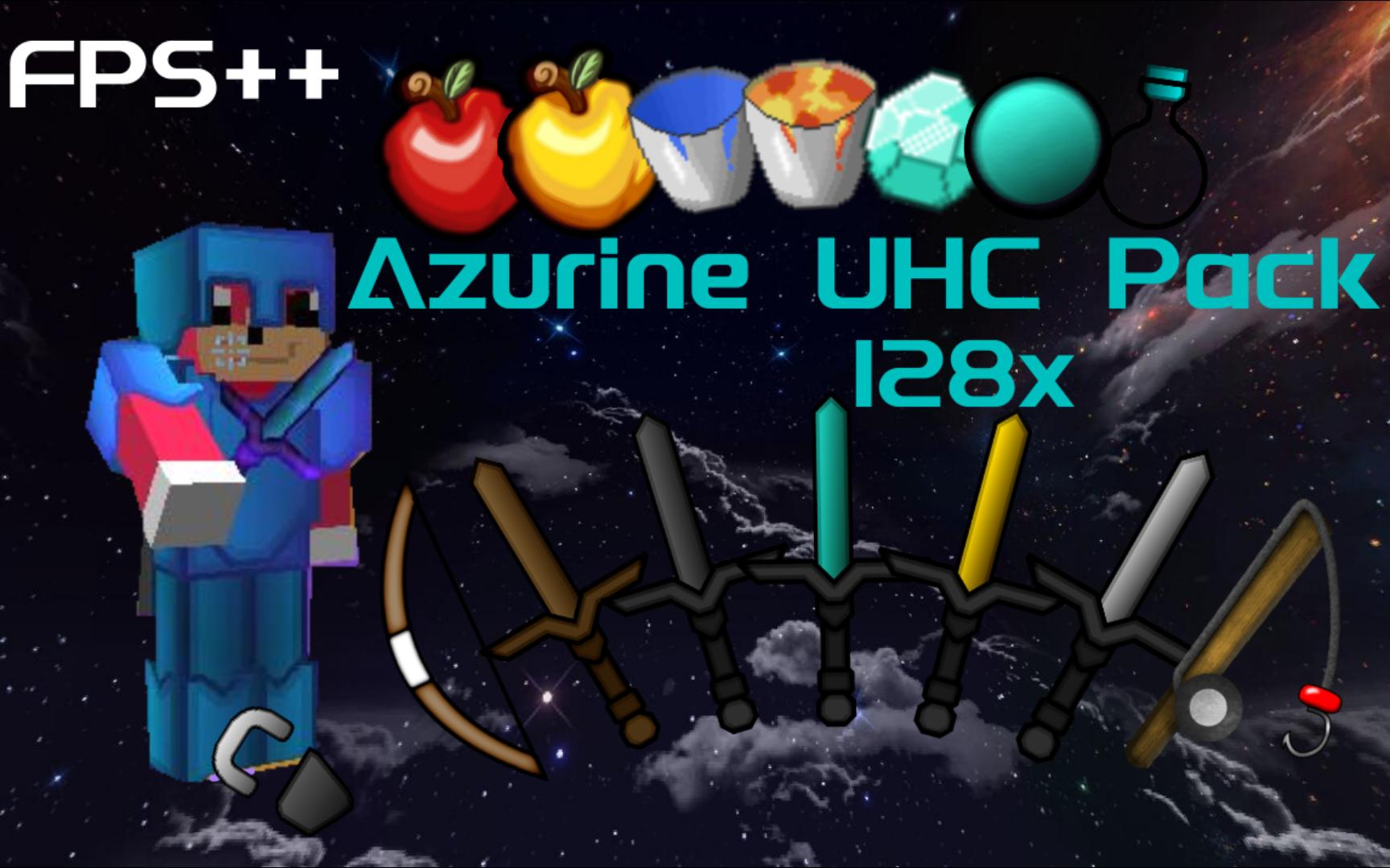 [我的世界/动态模糊]好看又有手感的PVP材质包Azurine UHC 128x!FPS...