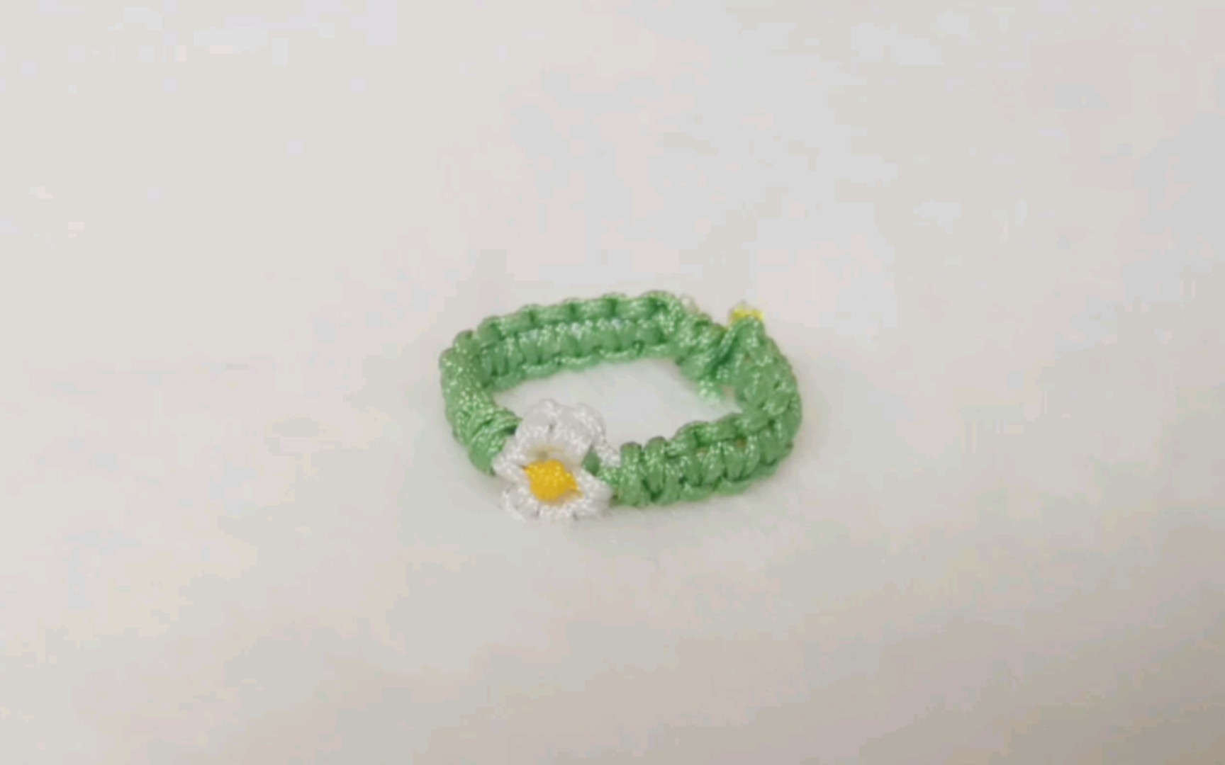 【编绳】小花戒指