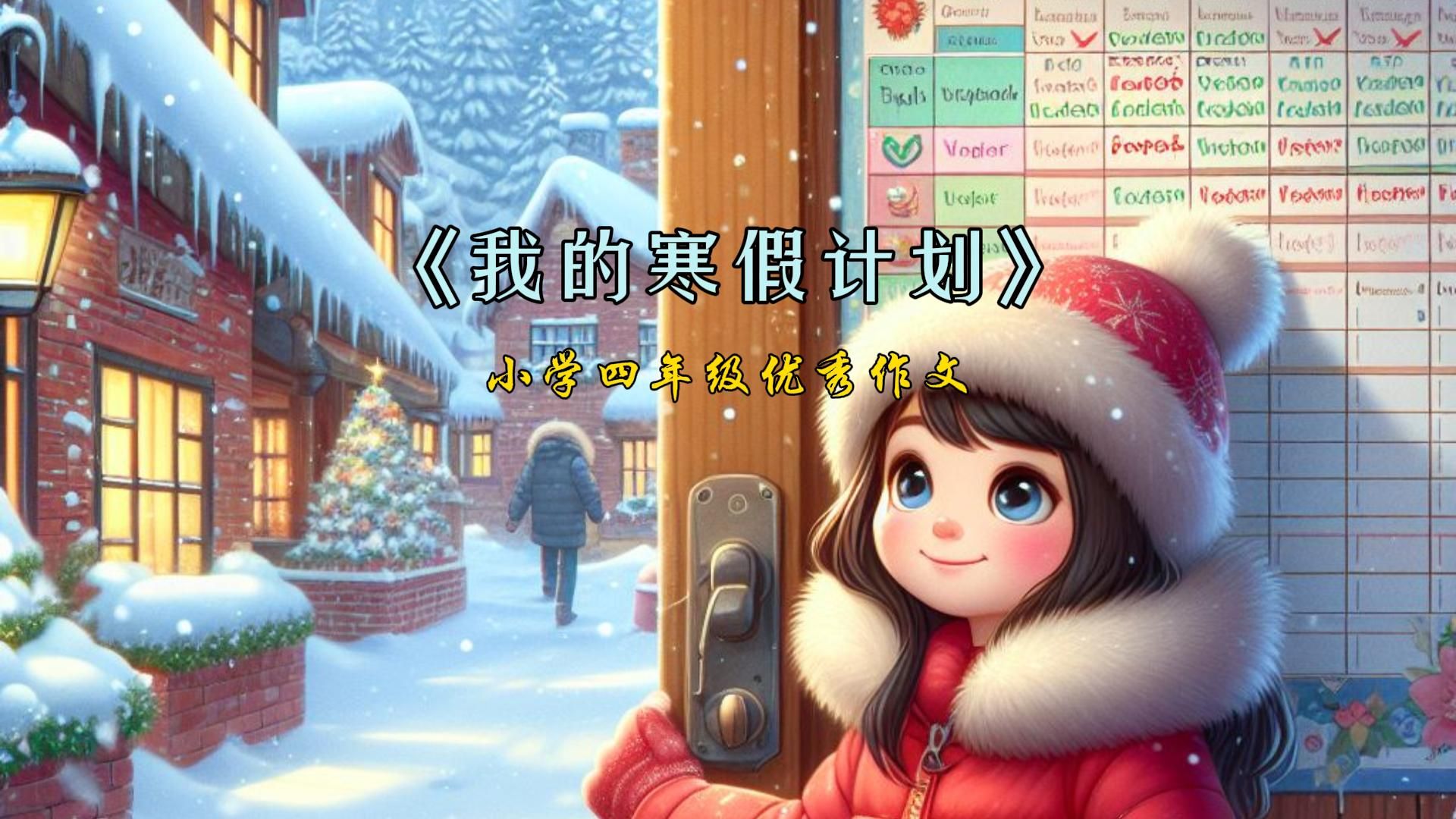 小学作文《我的寒假计划》,小学作文《放寒假了》
