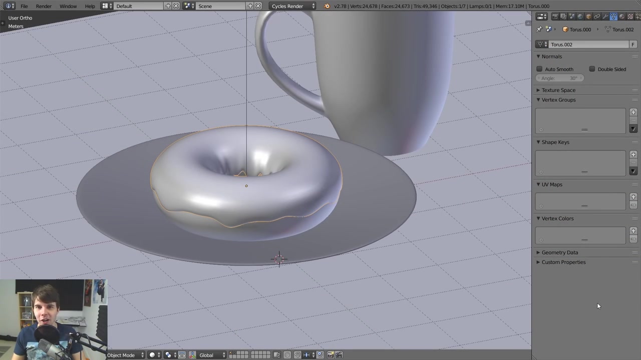 【3D建模】新手教程7:粒子系统【Blender】