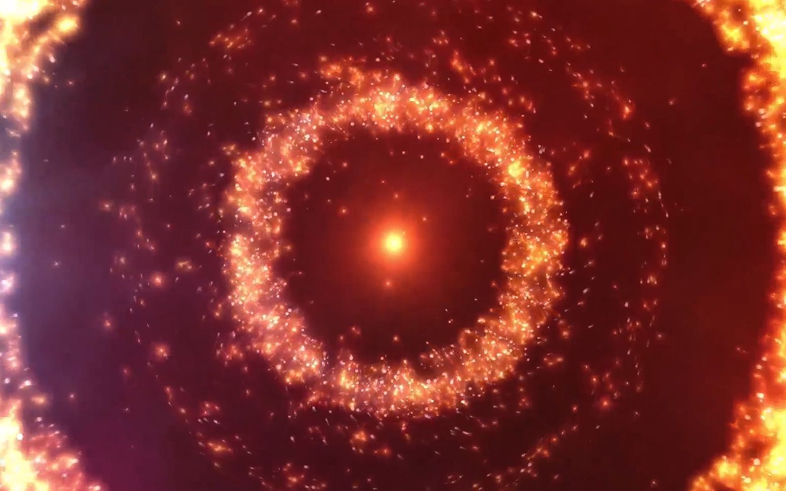 ...4K高超清画质绚丽梦幻金色粒子光圈动画公司年会晚会学校大学毕业...