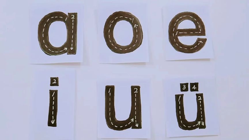 汉语拼音·单韵母aeiiuü发音读音·笔画顺序·幼小衔接·语文