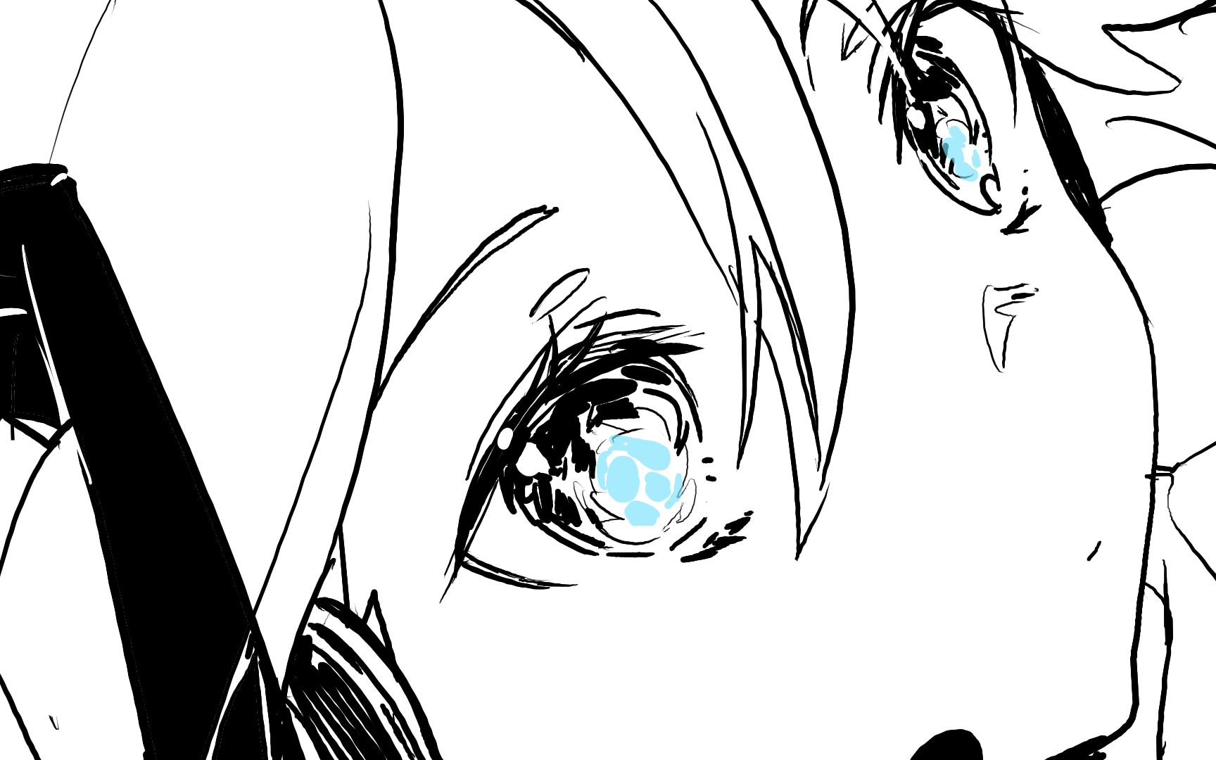【大三原画作业】双马尾大战ft.Miku vs.黑岩射手
