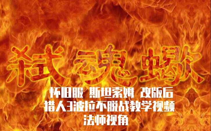 魔兽世界怀旧服STSM改版后猎人3波拉不脱战详细教学-法师视角～