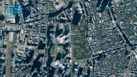 3240 卫星定位地球缩放动画元素AE工程工具包 地球放大标记国